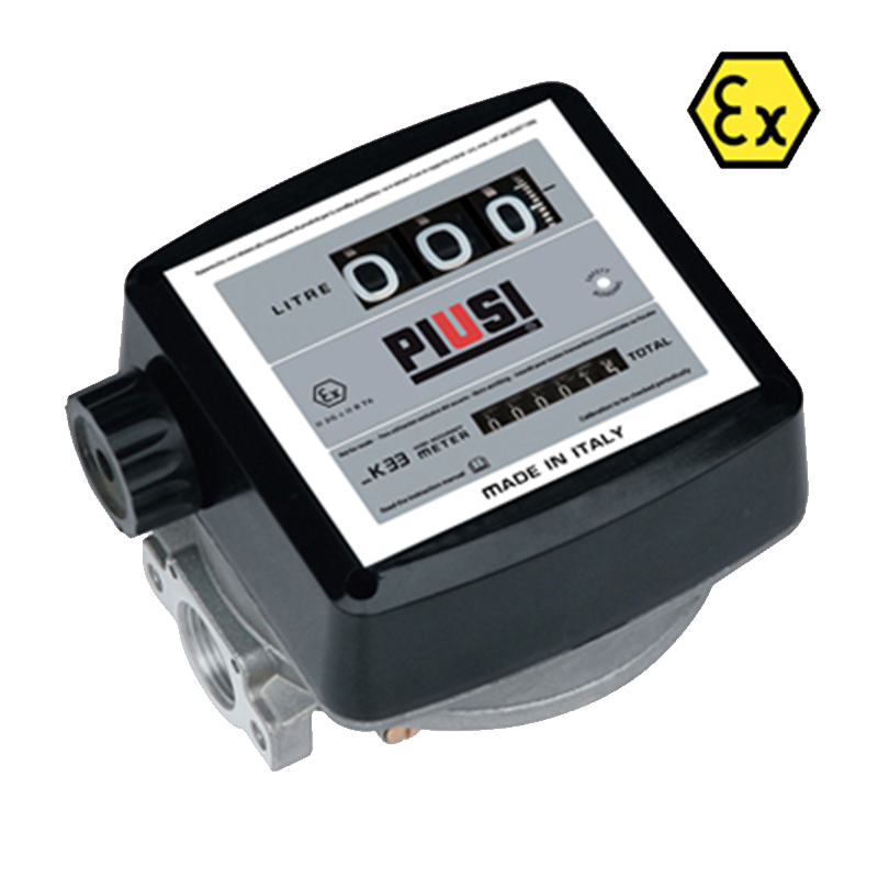 Piusi Meter K33 ATEX 3 Digit Mechanical Petrol 20-120lpm F0057000A
