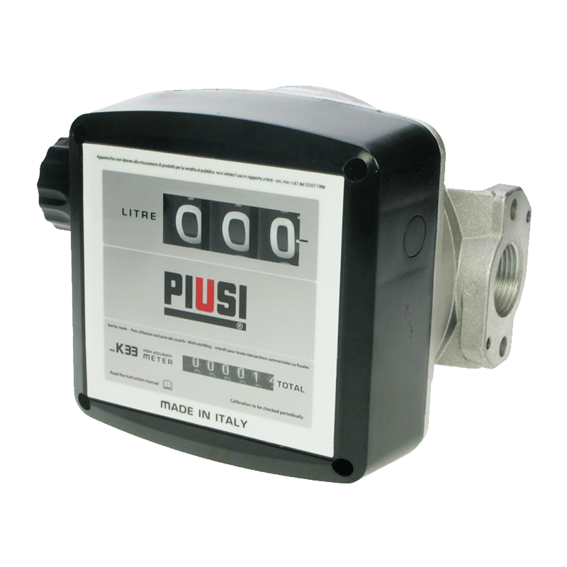 Piusi Meter K33 Ver A 3 Digit Mechanical Diesel 20-120lpm 000550000