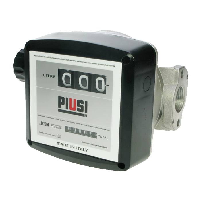 Piusi Meter K33 Ver A 3 Digit Mechanical Diesel 20-120lpm 000550000